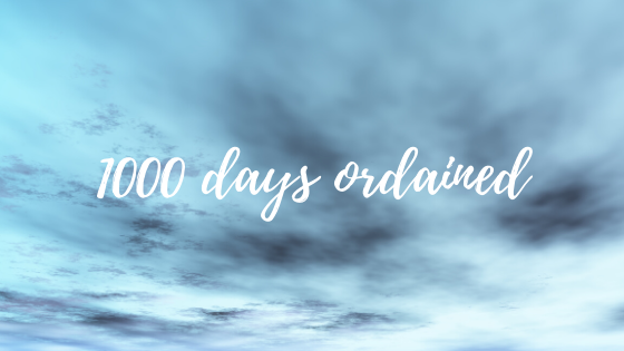1000 days ordained – Rev Poppy